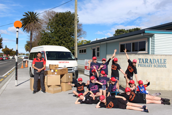 Hawkes Bay App | - Taradale Primary School students gift sneakers to ...